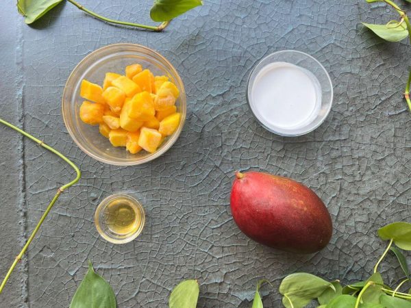 Helado de mango con coco